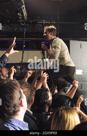 Mark Lamarr and The Blockheads, of Ian Drury fame, performing at the ...