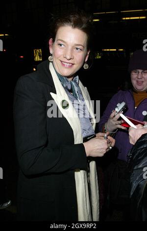 Kerry Fox, actress, at the charity screening of Black and White in aid ...