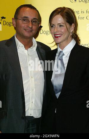 Trinny Woodall with her husband Johnny Elichaoff and her goddaughter ...