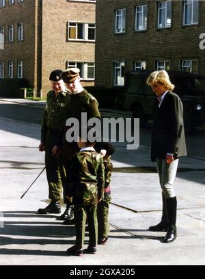 Princess Diana and Major James Hewitt photographed at army barracks in ...