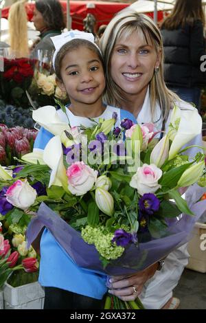 Sharron Davies and her daughter Grace paid a visit to Spitfields market ...