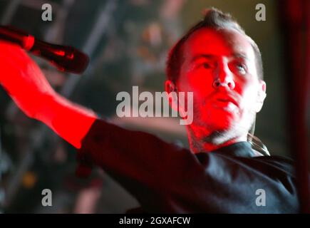 Massive Attack performing the Grolsch Summer Set at Canon's Marsh ...