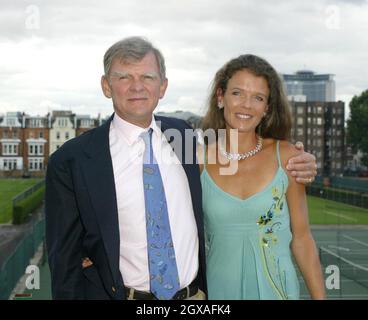 Annabel Croft with De Beer's MD Gary Ralfe at the Queen's Club in ...