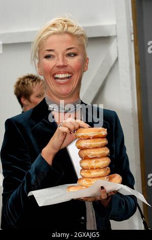 Tamara Beckwith arriving at the Scott Henshall Fashion Show at the ...
