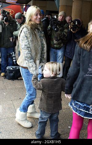 Liam Gallagher and Nicole Appleton with son Gene and neice Rachel at ...