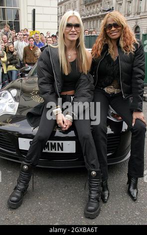 Pepa from the band Salt N Pepa and Caprice posing with Gumball host and ...