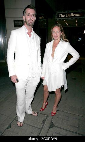Rupert Everett and Jade Jagger attending the Art Of Fashion Charity ...