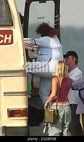 The Filming of 'Flat Slags' in Bedfordshire Stock Photo - Alamy