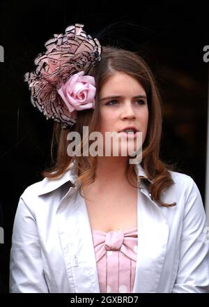 Wearing braces on her teeth, Princess Eugenie, the granddaughter of ...