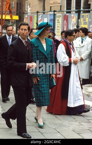 The Prince of Wales during a visit to the Diana Award in London ...