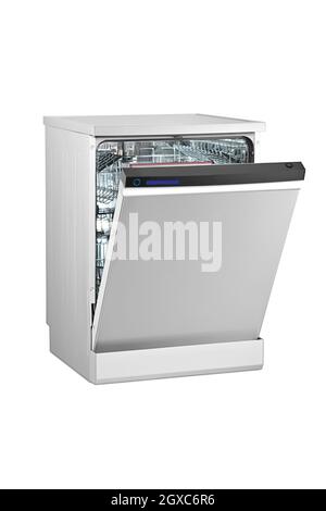 Chic dishwasher on white background with clipping path Stock Photo - Alamy