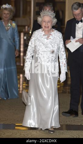 Queen Elizabeth ll attends the Commonwealth Service at Westminster ...