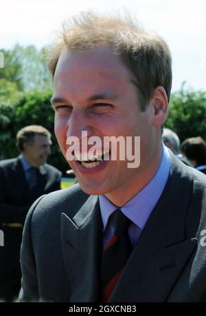 Prince William during a visit to Kingshurst Sporting FC, Kingshurst ...