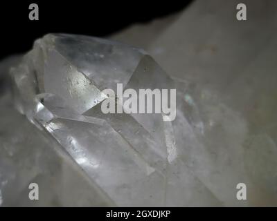 rock crystal, microscopic view Stock Photo - Alamy