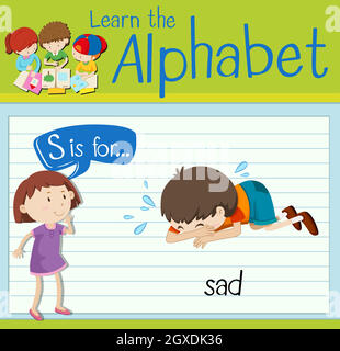 Flashcard letter U is for unhappy Stock Vector Image & Art - Alamy
