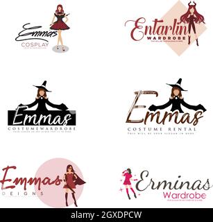 Cosplay costume rental logo design Stock Vector Image & Art - Alamy