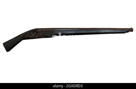 Spanish arquebus of 16th Century. Isolated Stock Photo - Alamy