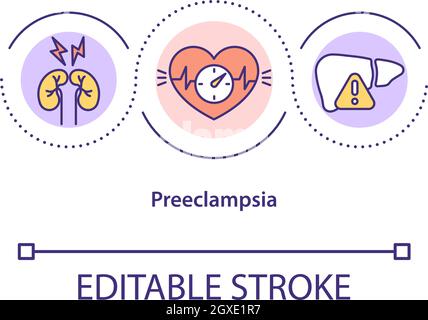 preeclampsia pregnancy medical health treatment life pregnant vector ...