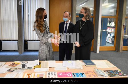 The Duchess of Cambridge alongside Professor Pasco Fearon during a ...