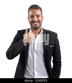 A businessman gets a promotion at work Stock Photo - Alamy