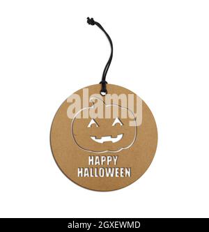 Halloween price tag isolated on white Stock Photo - Alamy