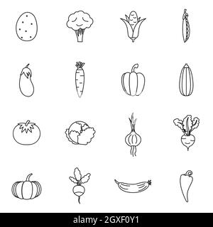 Tomato icon in outline style isolated on white background Stock Photo ...