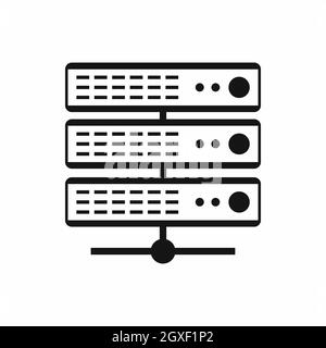 Servers icon in simple style isolated on white background Stock Photo ...