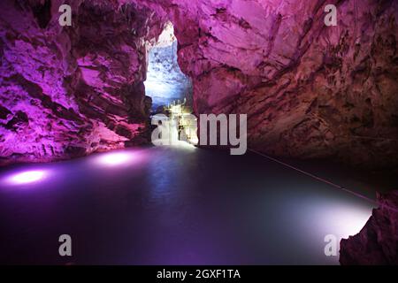The Pertosa Auletta Caves (Italian: Grotte di Pertosa Auletta), Pertosa ...
