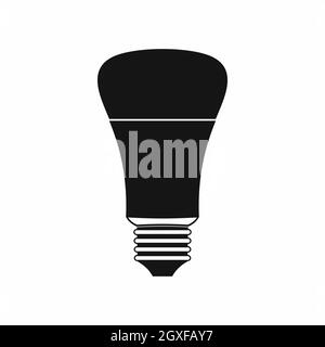 Led bulb icon in simple style isolated on white background Stock Photo ...