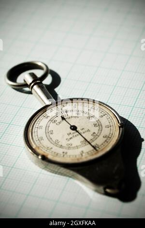 Vintage Swiss-made opisometer, meilograph, curvimeter, or map measuring ...