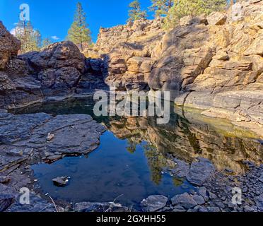 One of several natural ponds near Sycamore Falls known as the Pomeroy ...
