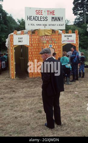 Ardara show, Donegal, Ireland, headless man sideshow and livestock show ...
