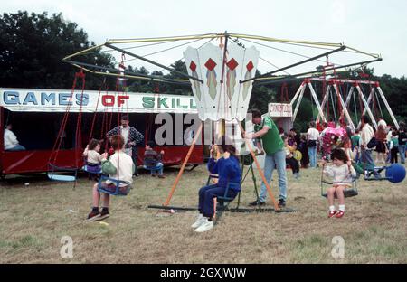 Ardara Show, Donegal, Ireland, fun fair, rifle range, 1990s Stock Photo ...