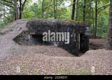 Zory, Poland - September 23, 2021. Polish defense and fortification ...
