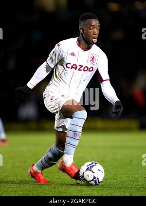 Aston Villa's Lamare Bogarde during the English Premier League soccer ...
