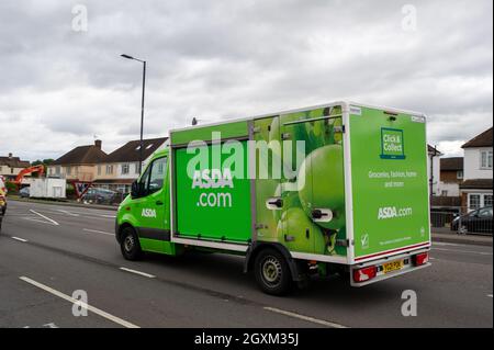 ASDA delivery vans, England UK Stock Photo - Alamy