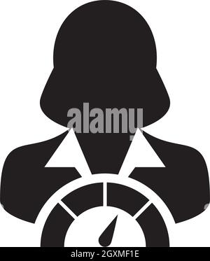 Social score icon score meter vector male user person profile avatar ...