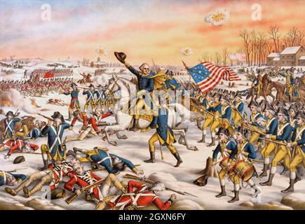 The Battle of Princeton Stock Photo - Alamy