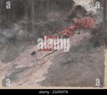 French and Indian War, Braddock's Defeat, 1755 Stock Photo - Alamy