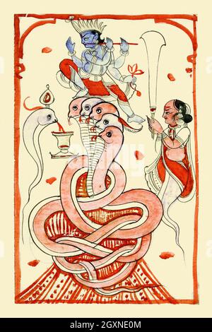 KRISHNA & KALIYA Stock Photo - Alamy