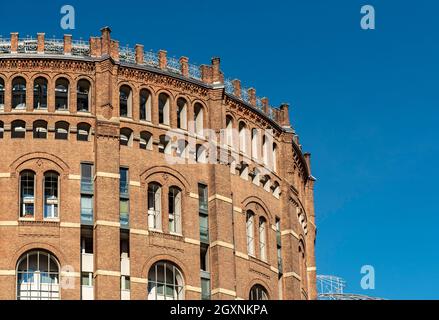 Renovated Gasometer Building, Simmering, Vienna, Austria Stock Photo ...
