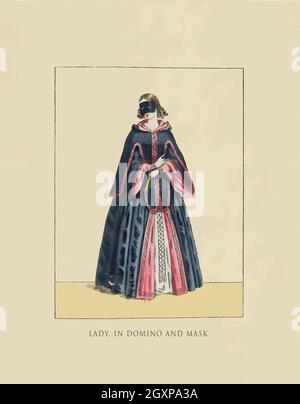 Lady in Domino and Mask Stock Photo - Alamy