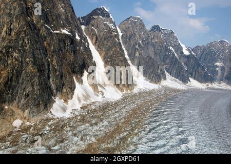 Granite rock formations at Denali National Park and Preserve, Alaska ...