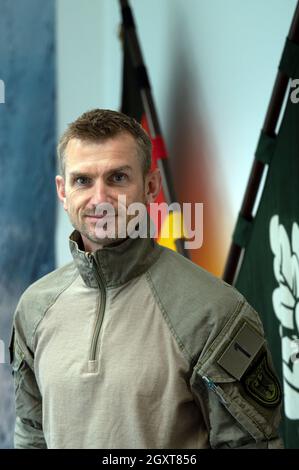 Sankt Augustin, Germany. 30th Aug, 2021. Jerome Fuchs, commander of the ...