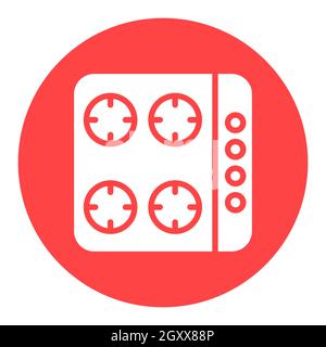 Cook top cooking panel, surface icon Stock Photo - Alamy