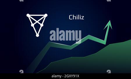 Chiliz CHZ token symbol cryptocurrency logo, coin icon in circle ...