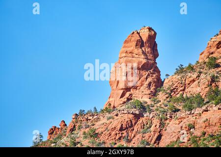 Rock formations against sky with clouds in Moab Stock Photo - Alamy