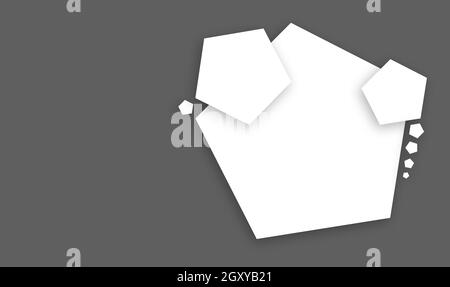 pentagon design creating a design by overlapping on each other in black ...