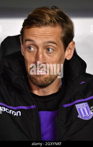 Stoke City's Peter Crouch Stock Photo - Alamy