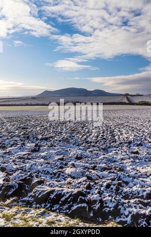 Winter landscape under Palava near Sonberk, South Moravia, Czech ...